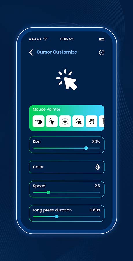 Mouse Cursor Touchpad - Quick Cursor - One-Handed Mode - Remote Mouse - Touchpad for Big Phone ...